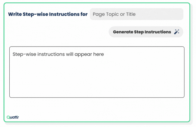 Free AI Step By Step Instructions Generator | Quattr